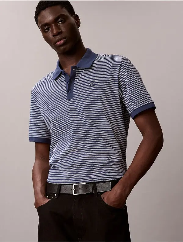 Calvin Klein Varsity Stripe Polo Shirt