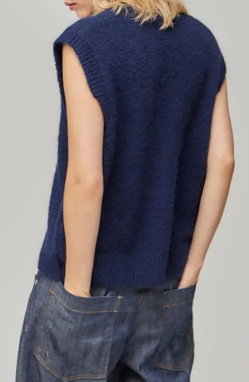 BDG URBAN OUTFITTERS V-neck Sleeveless Sweater Vest - Navy