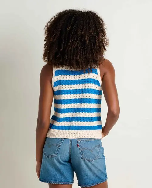 TOAD & CO Bianca Pointelle Tank - Salt Pattern