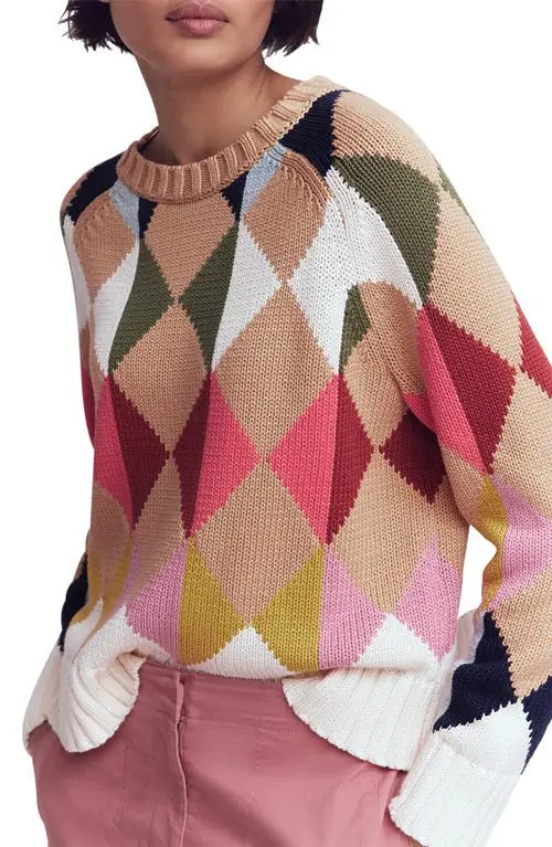 Boden Argyle Cotton Sweater - Mutli Argyle