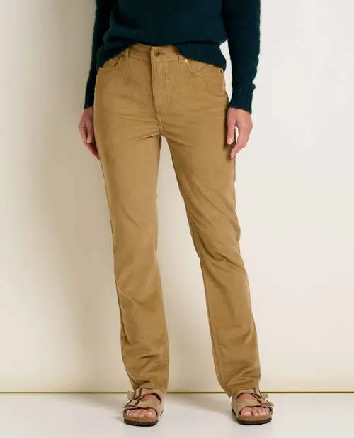 TOAD & CO Coaster Cord Slim Pant - Honey Brown