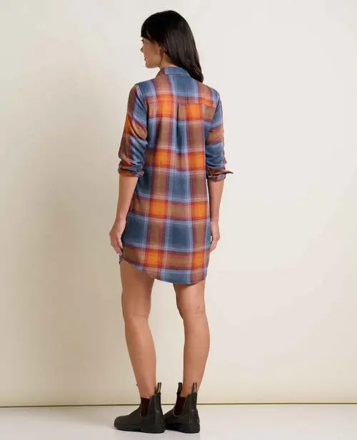 TOAD & CO Re-form Popover Long Sleeve Dress - Ink Ombre