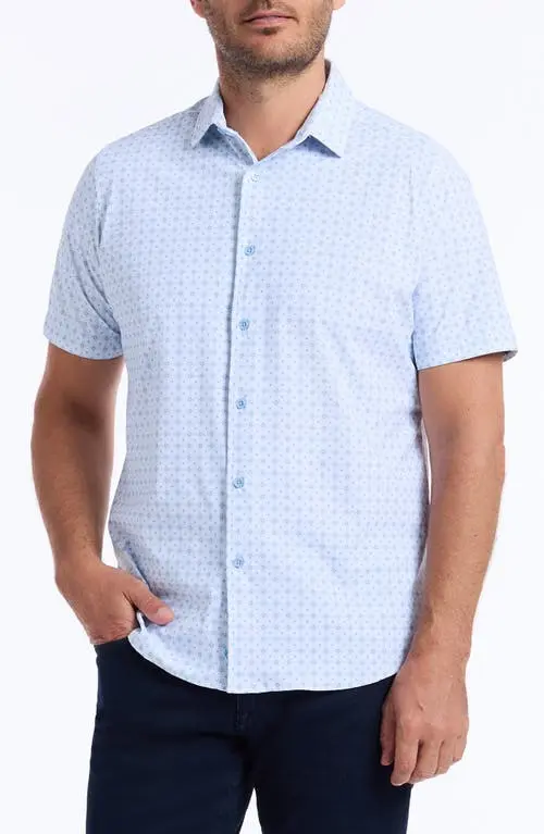 Robert Graham Brompton Knit Short Sleeve Button-up Shirt