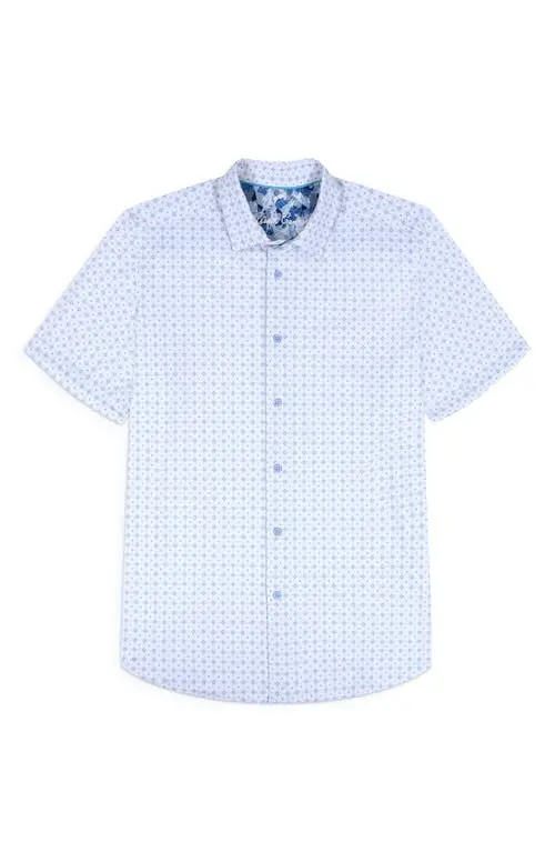 Robert Graham Brompton Knit Short Sleeve Button-up Shirt