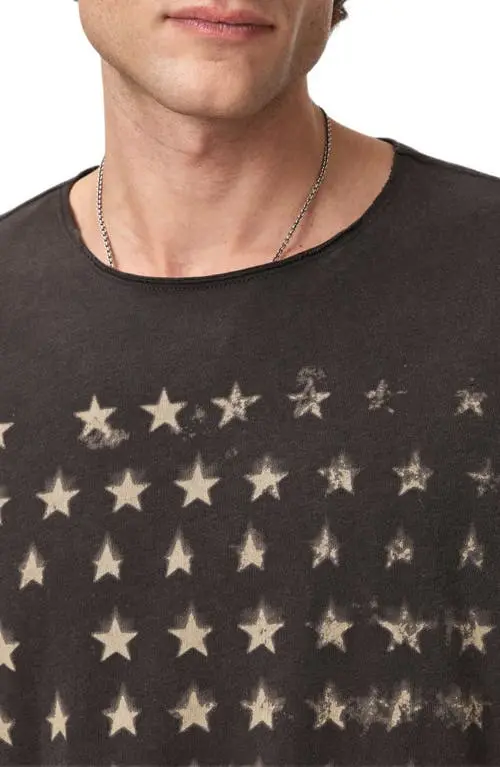 John Varvatos Stars Raw Edge Graphic T-shirt