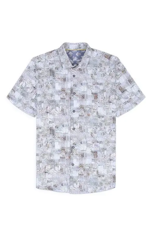 Robert Graham Wrathbone Knit Short Sleeve Button-up Shirt