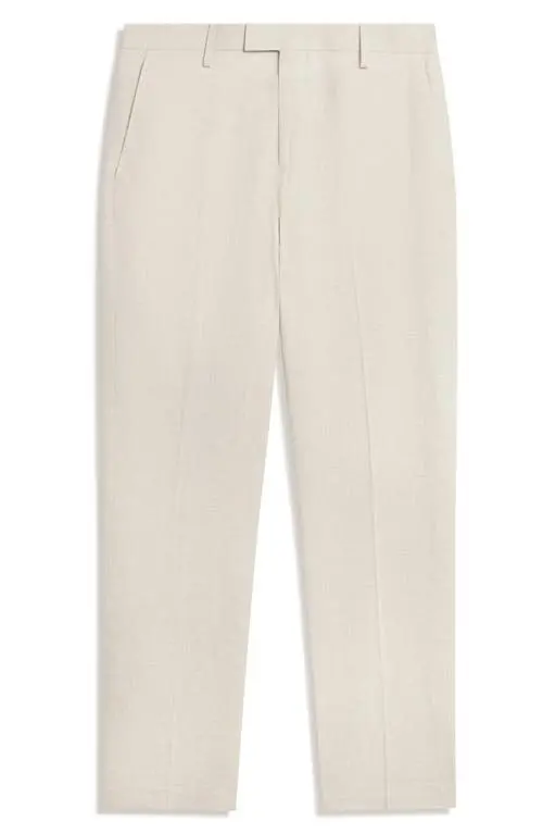 Ted Baker London Slim Fit Linen & Cotton Pants - Ecru