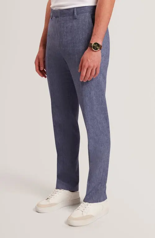 Ted Baker London Slim Fit Linen & Cotton Pants