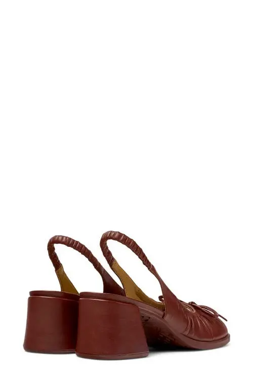Camper Kora Slingback Pump - Burgundy