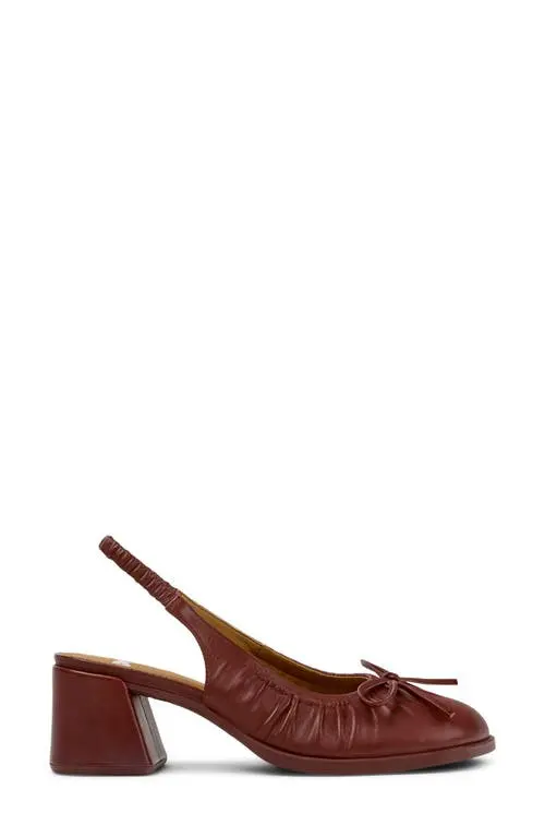 Camper Kora Slingback Pump - Burgundy