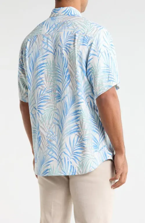 Tommy Bahama Palm Dancer Print Silk Button-up Shirt
