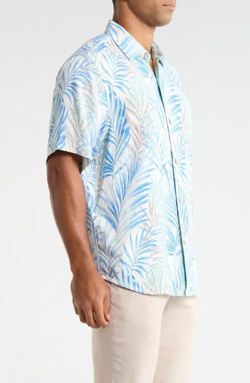 Tommy Bahama Palm Dancer Print Silk Button-up Shirt