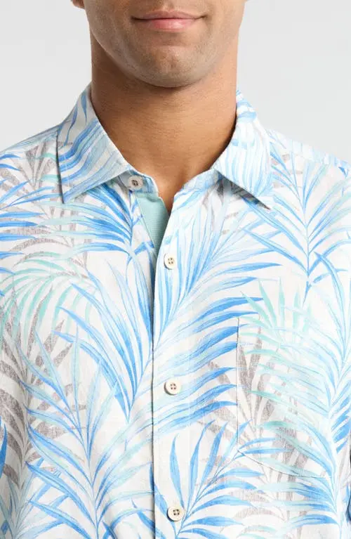Tommy Bahama Palm Dancer Print Silk Button-up Shirt