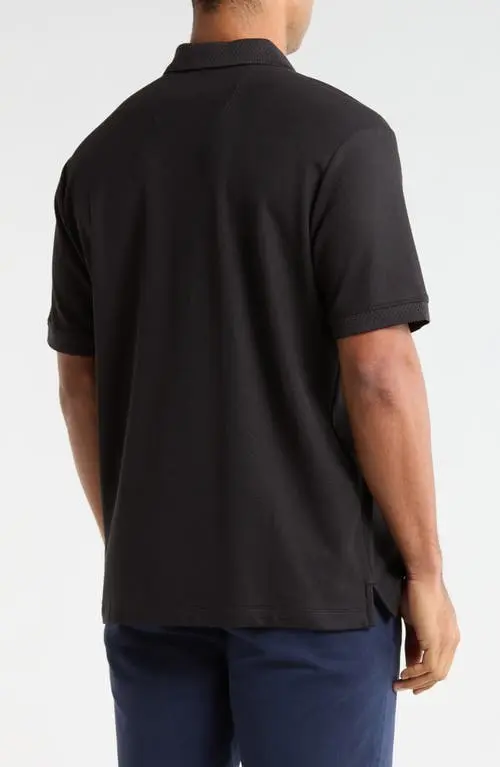 Tommy Bahama Emfielder Icon Solid Islandzone® Polo - Black