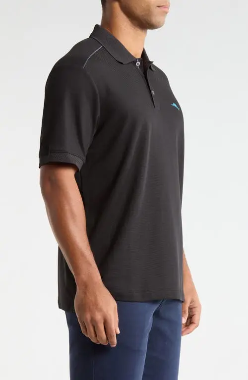 Tommy Bahama Emfielder Icon Solid Islandzone® Polo - Black