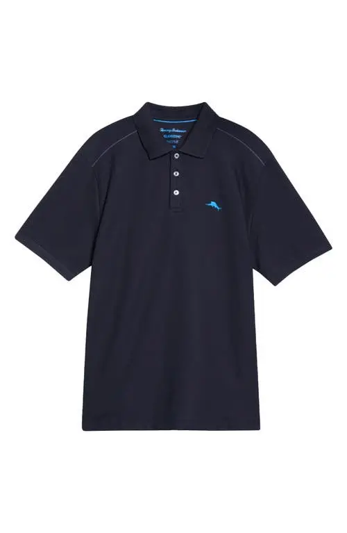 Tommy Bahama Emfielder Icon Solid Islandzone® Polo - Black