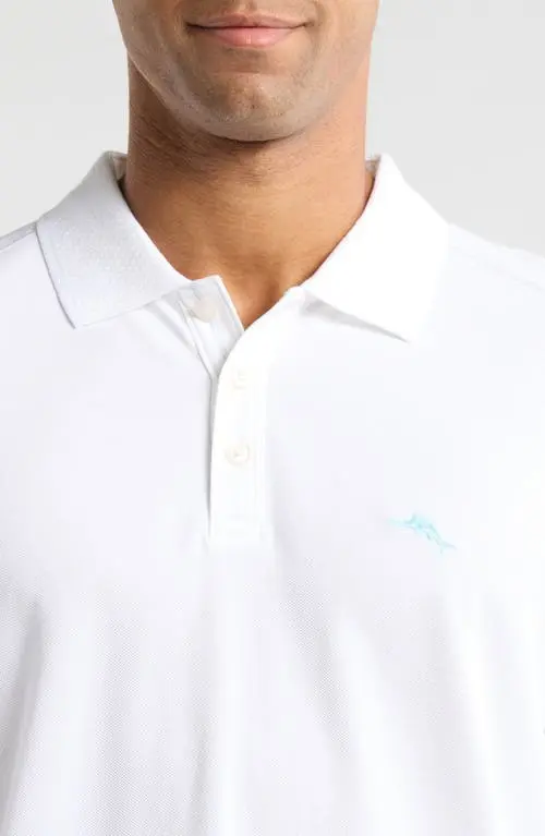 Tommy Bahama Emfielder Icon Solid Islandzone® Polo - Bright White