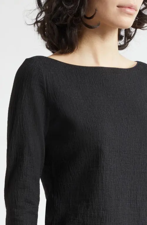 Giorgio Armani Boat Neck Long Sleeve Top