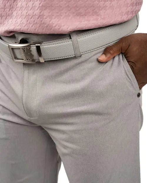 BLACK CLOVER Prime 8" Textured Stretch Twill Shorts - Grey