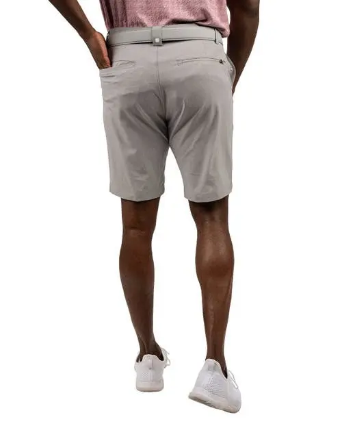 BLACK CLOVER Prime 8" Textured Stretch Twill Shorts - Grey