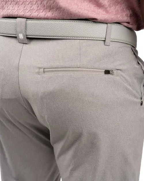BLACK CLOVER Prime 8" Textured Stretch Twill Shorts - Grey