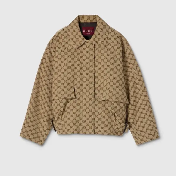 Gucci Gg Canvas Bomber Jacket