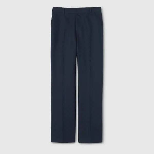 Gucci Gg Cotton Gabardine Pants