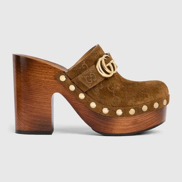 Gucci Platform Clog With Double G