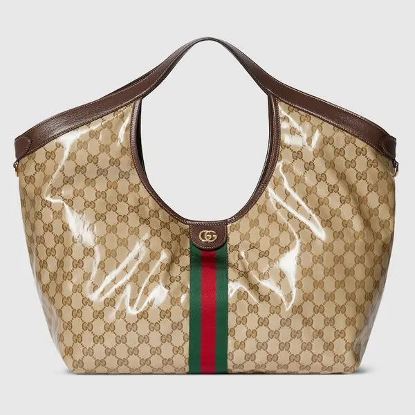 Gucci Giglio Large Tote Bag - Beige