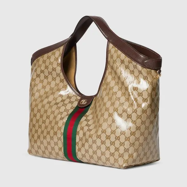 Gucci Giglio Large Tote Bag - Beige