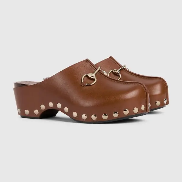 Gucci Platform Clog With Horsebit - Multicolor