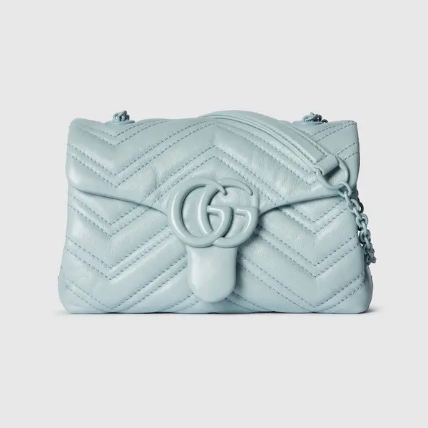 Gucci Gg Marmont Mini Shoulder Bag - Blue