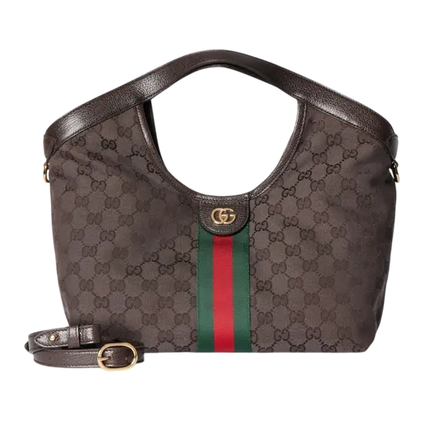 Gucci Giglio Small Tote Bag - Brown