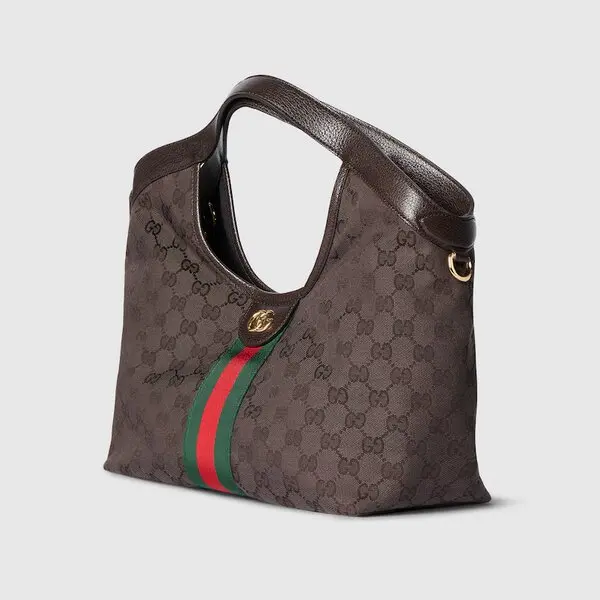Gucci Giglio Small Tote Bag - Brown