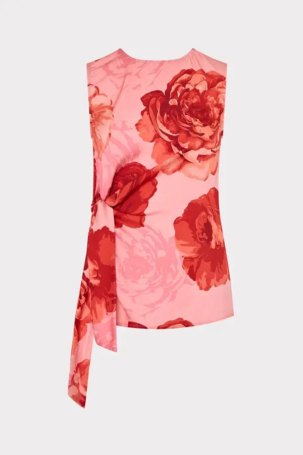 MILLY Serena Floral Sleeveless Top