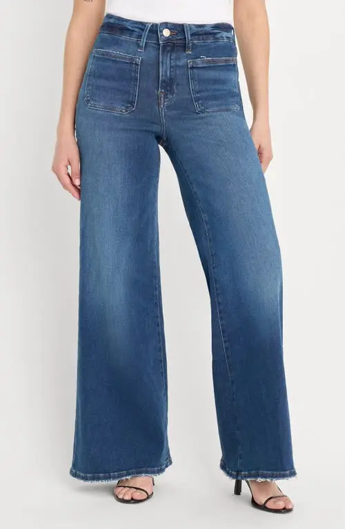 Good American Soft Tech Good Waist Palazzo Jeans - Indigo511