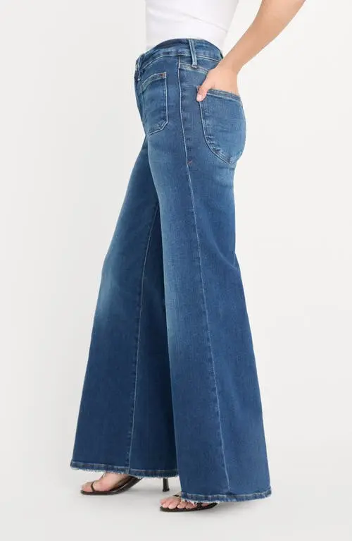 Good American Soft Tech Good Waist Palazzo Jeans - Indigo511