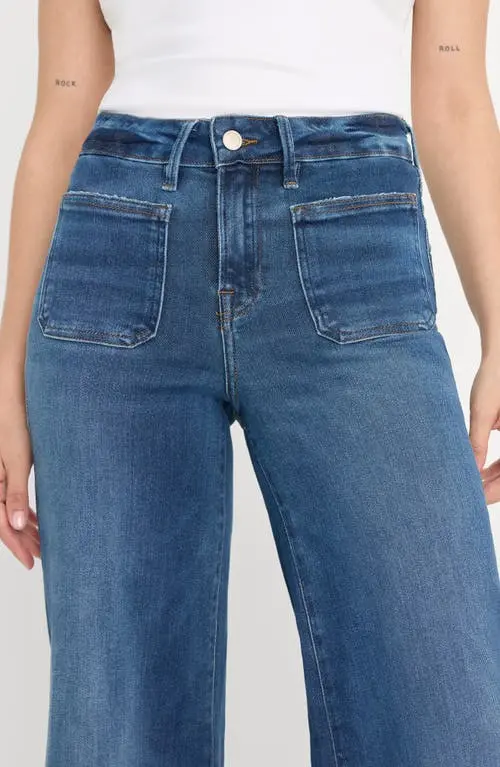 Good American Soft Tech Good Waist Palazzo Jeans - Indigo511