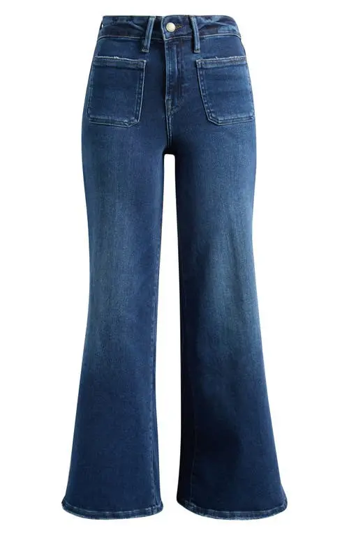 Good American Soft Tech Good Waist Palazzo Jeans - Indigo511