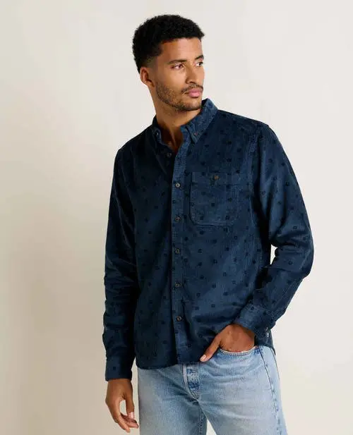 TOAD & CO Cascadia Long Sleeve Shirt - Midnight Geo Print