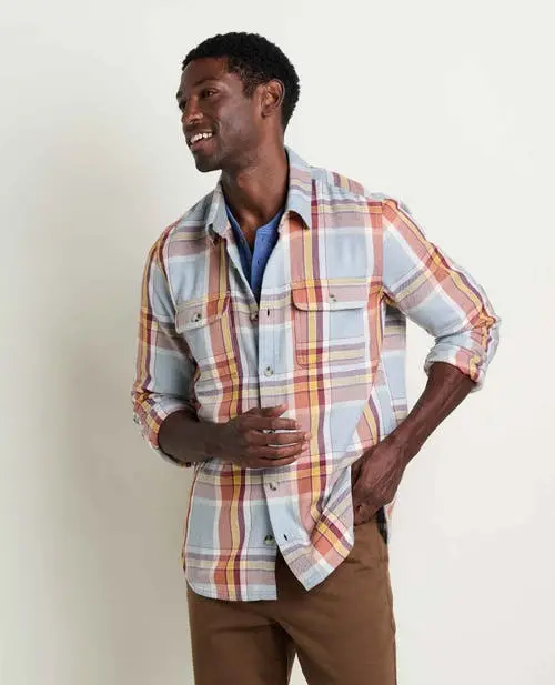 TOAD & CO Ranchero Long Sleeve Shirt - Light Ash Pattern