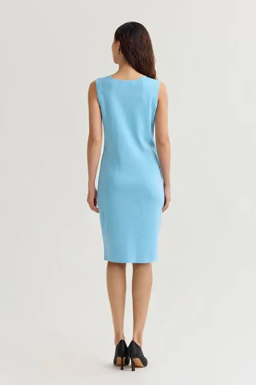 Ming Wang Sleeveless Sheath Knit Dress - Serene