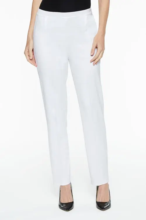 Ming Wang Lined Straight-leg Pants