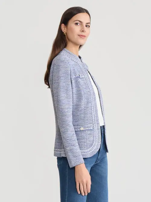 Misook Melange Tweed Knit Jacket