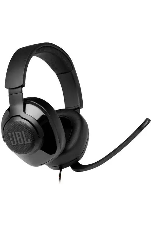 JBL Quantum 200 Wired Over Ear Gaming Headset - Black