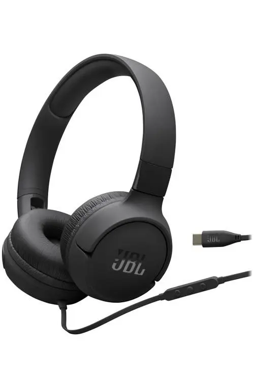 JBL Tune Tune 520c Usb-c Hi-res Wired On-ear Headphones - Black