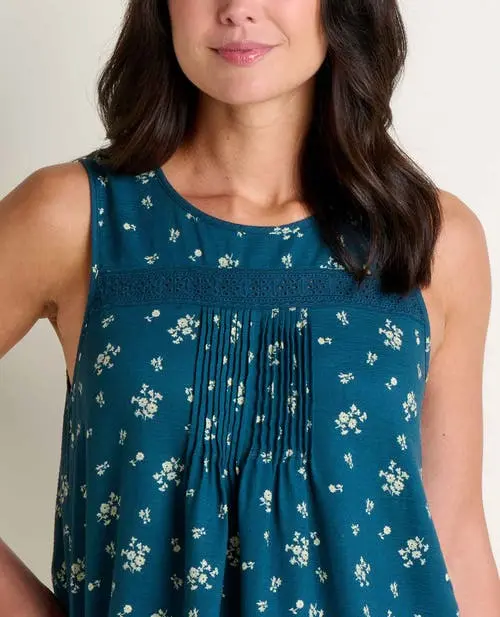 TOAD & CO Manzana Pintuck Tank - Midnight Print