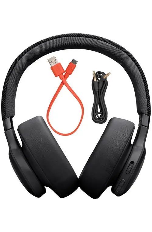 JBL Live 770nc Wireless Over-ear Headphones With True Adaptive Noise Cancelling - Black