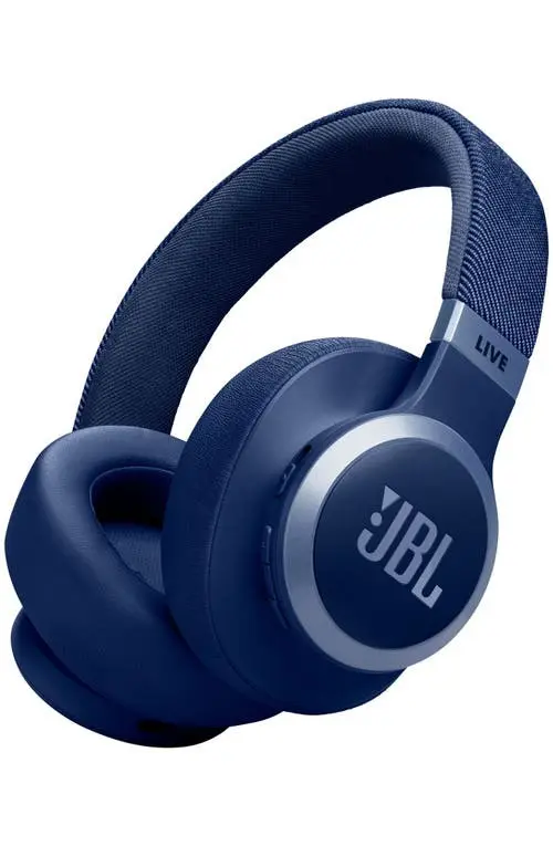 JBL Live 770nc Wireless Over-ear Headphones With True Adaptive Noise Cancelling - Blue