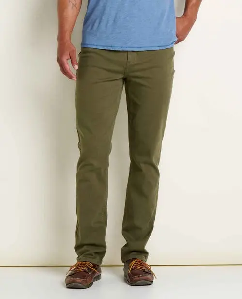 TOAD & CO Tamarack Slim Jean In Twill With Flexform Waistband - Olive